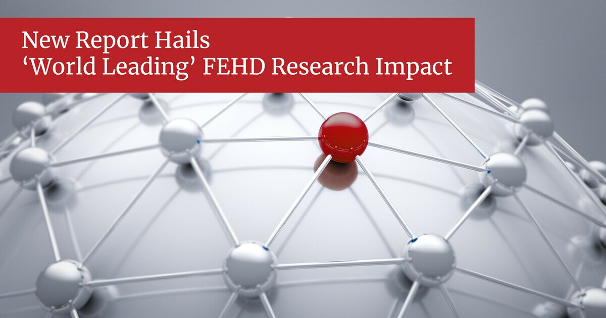 New Report Hails ‘World Leading’ FEHD Research Impact