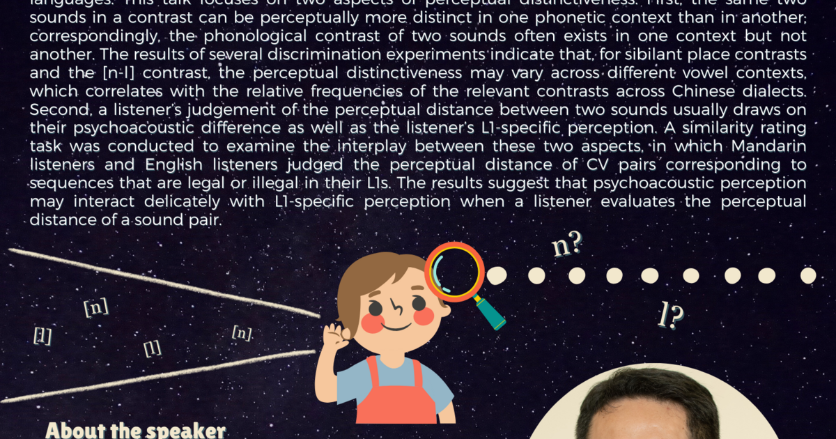 The Perceptual Distinctiveness of Contrasts and the Interplay of ...