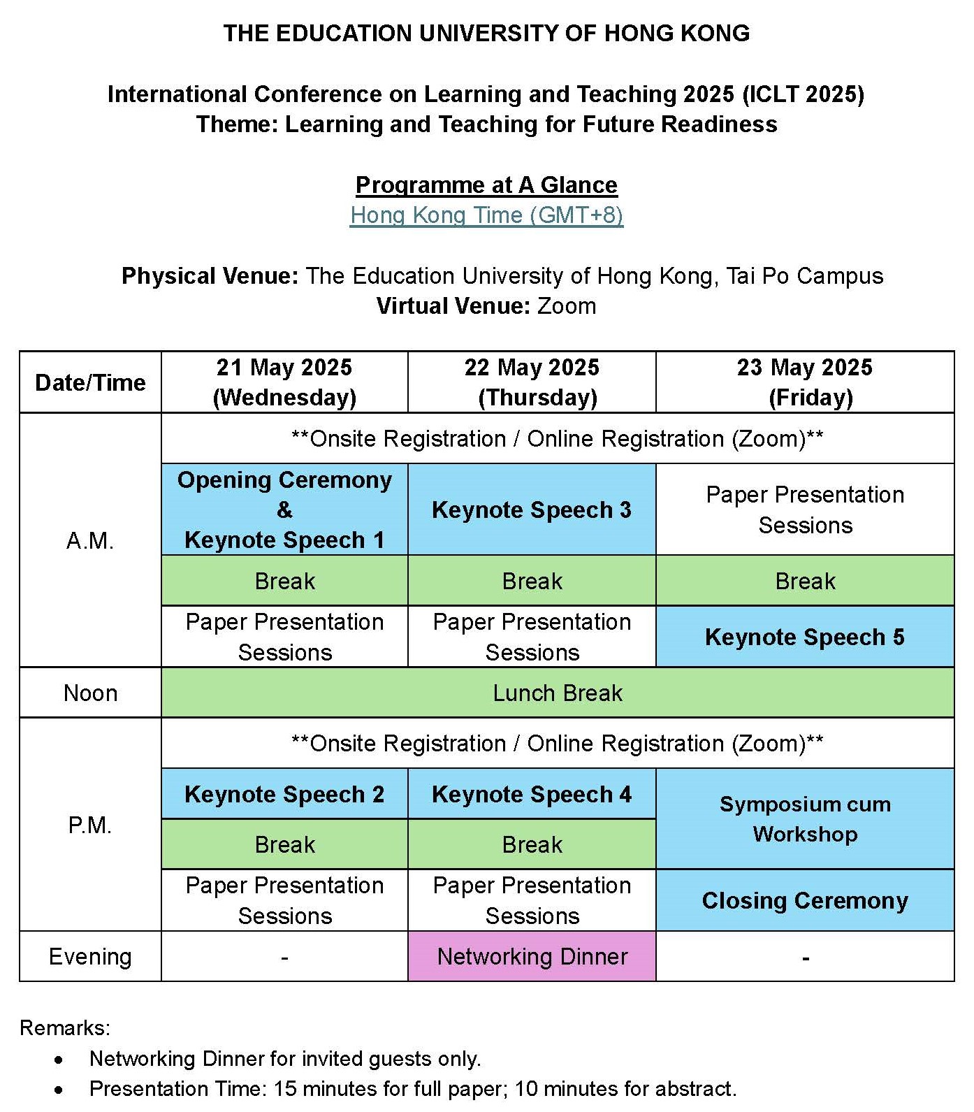 Programme | ICLT2025