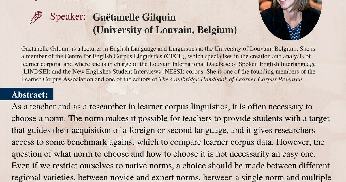The norm in learner corpus research and language teaching: How do we ...