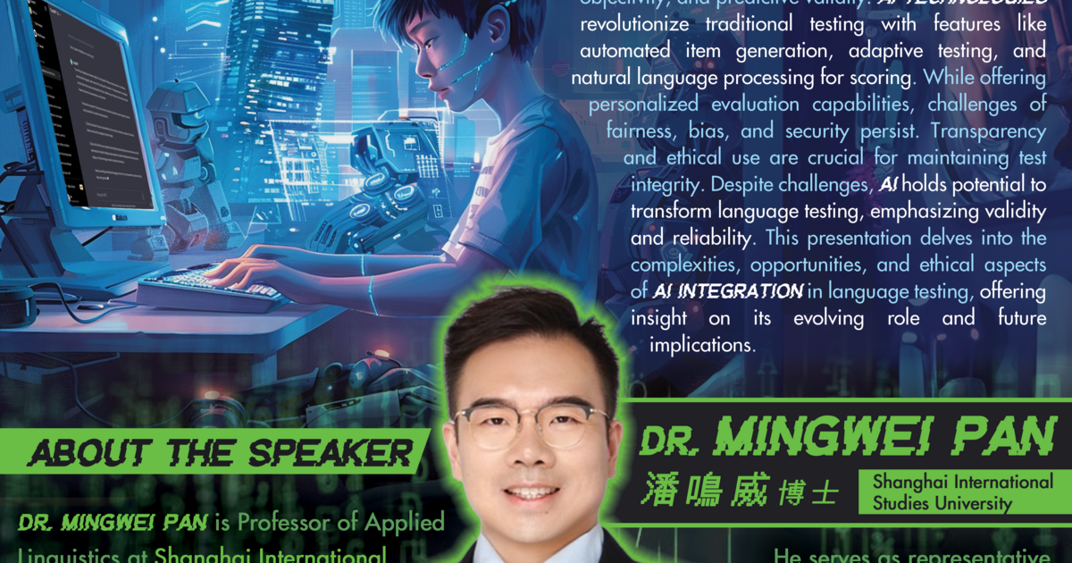 Language test development and validation: An AI-enhanced paradigm | 语言学 ...