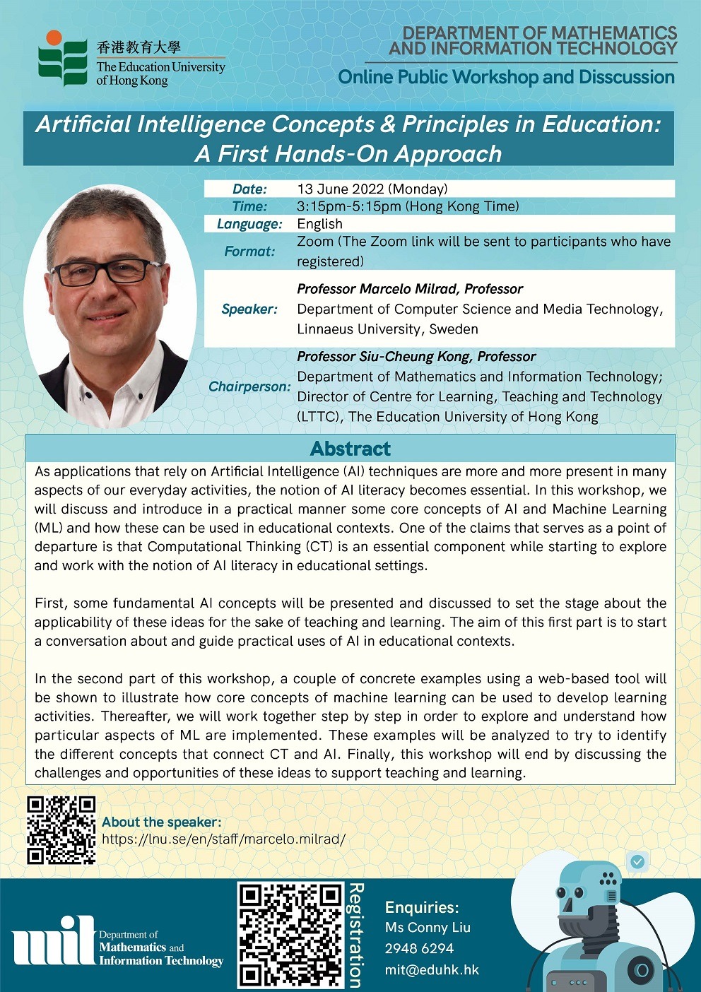 活动 - Department of Mathematics and Information Technology