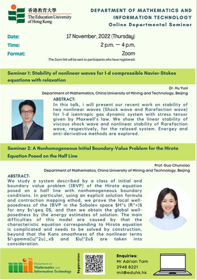 Events - Department of Mathematics and Information Technology