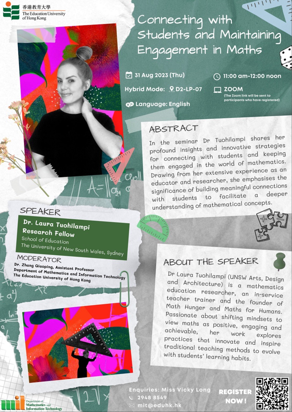 活动 - Department of Mathematics and Information Technology