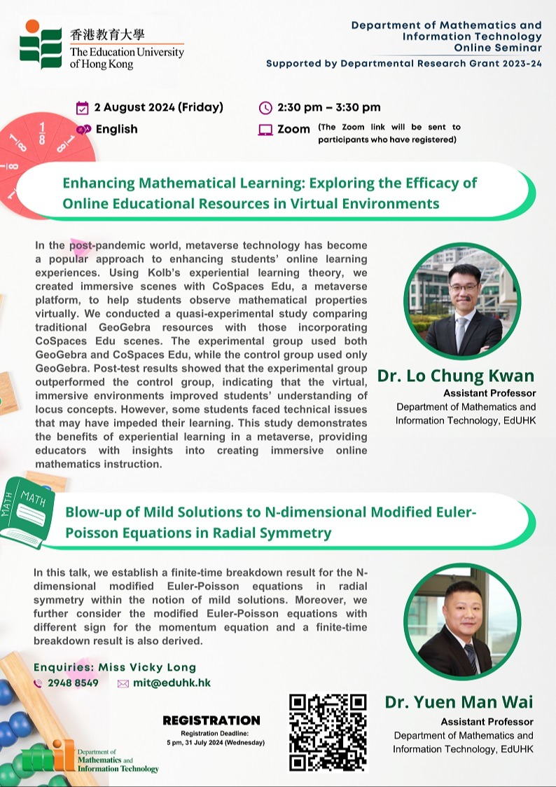 Events - Department of Mathematics and Information Technology