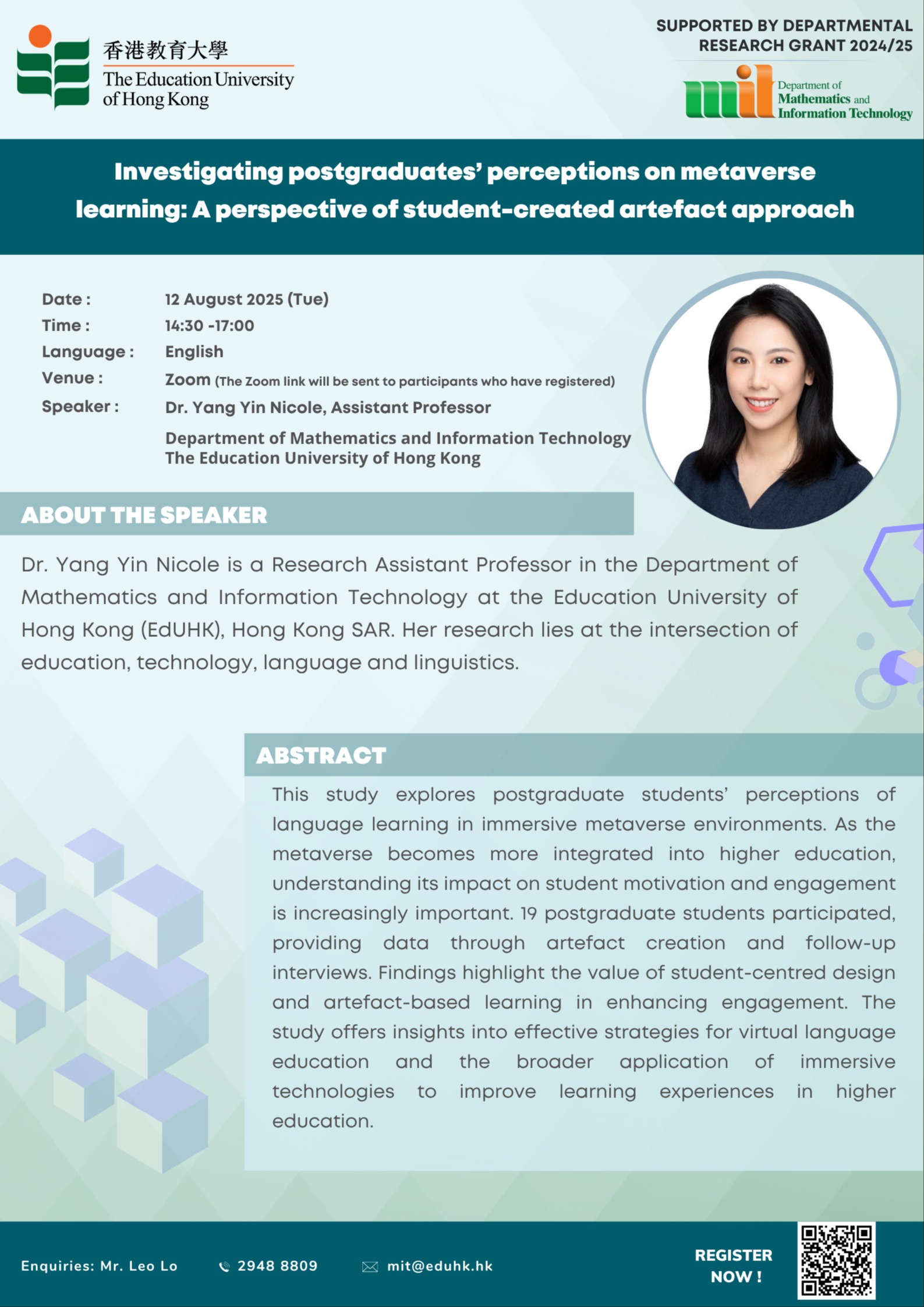 Events - Department of Mathematics and Information Technology