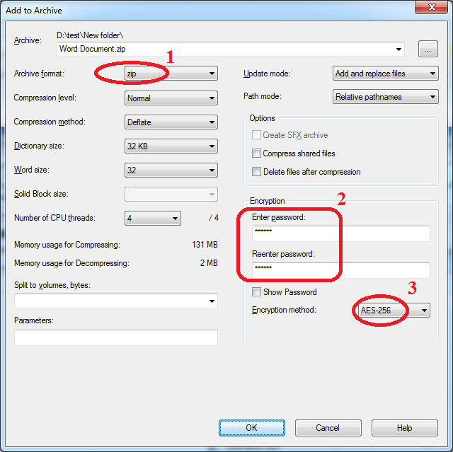 FAQ How To Password Protect My Documents With 7 ZIP OCIO