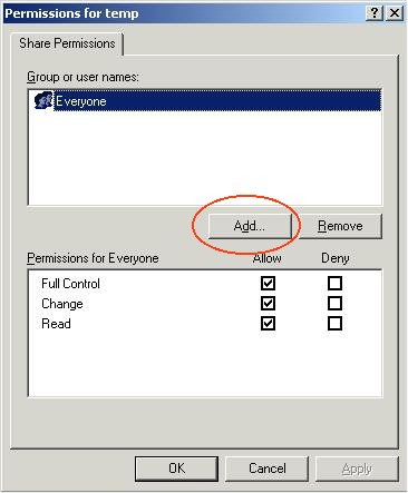 FAQ: How to share files in Windows XP (Access Control List - ACL)? | OCIO
