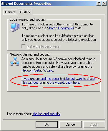 FAQ: How to share files in Windows XP (Simple File Sharing)? | OCIO