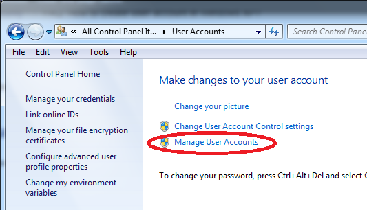 FAQ: How to create user account in Windows? | OCIO