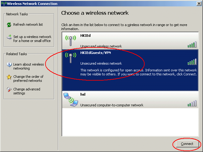 Wireless Connection setup procedures for Guests and Visitors (Windows ...
