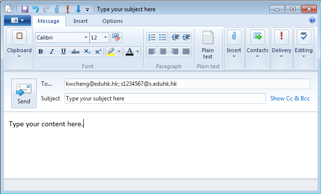 Using Windows Live Mail | OCIO