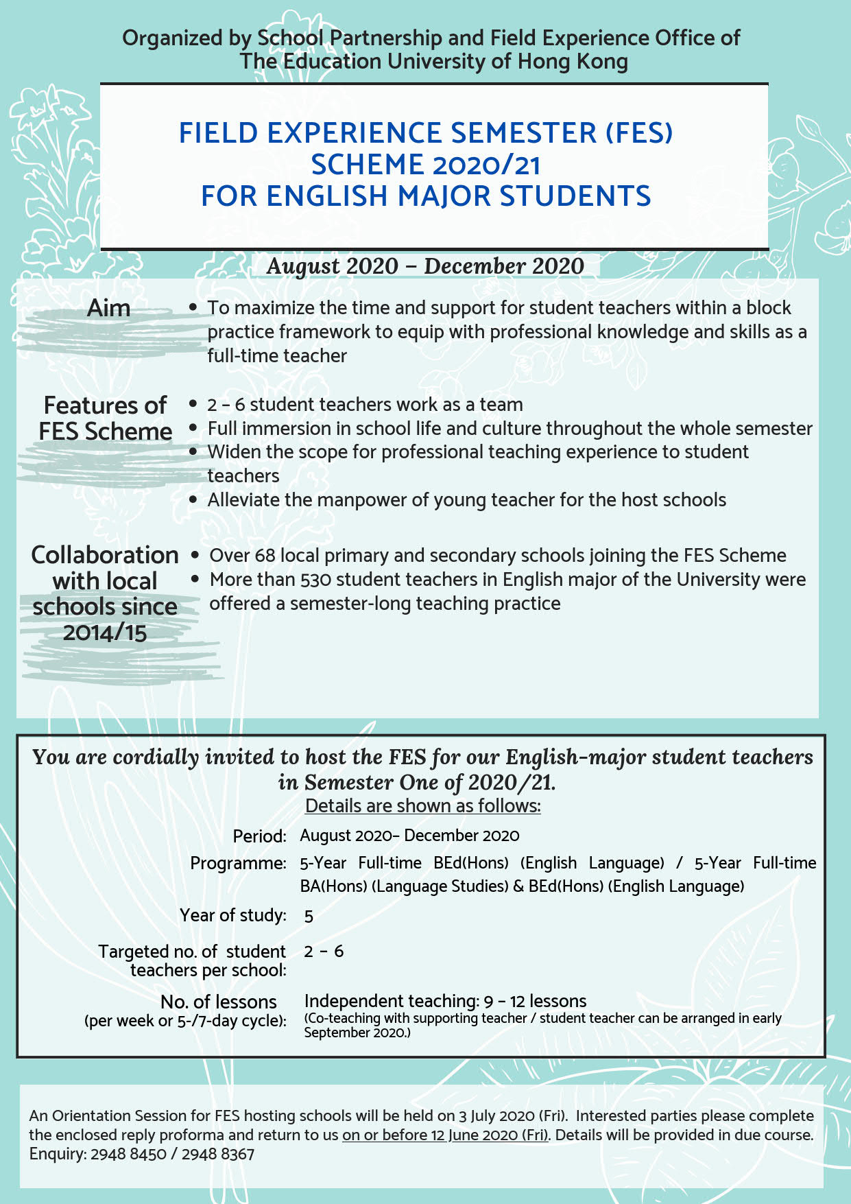 About Field Experience (FE) of EdUHK - EDUHK SPFEO